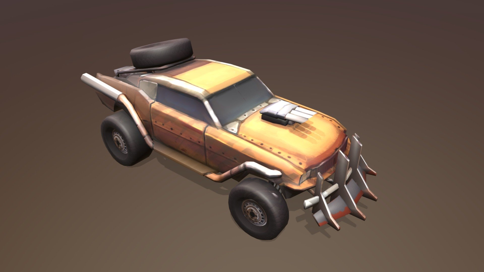 Wasteland Punk - Car - 3D model by solargames [e15fe05] - Sketchfab