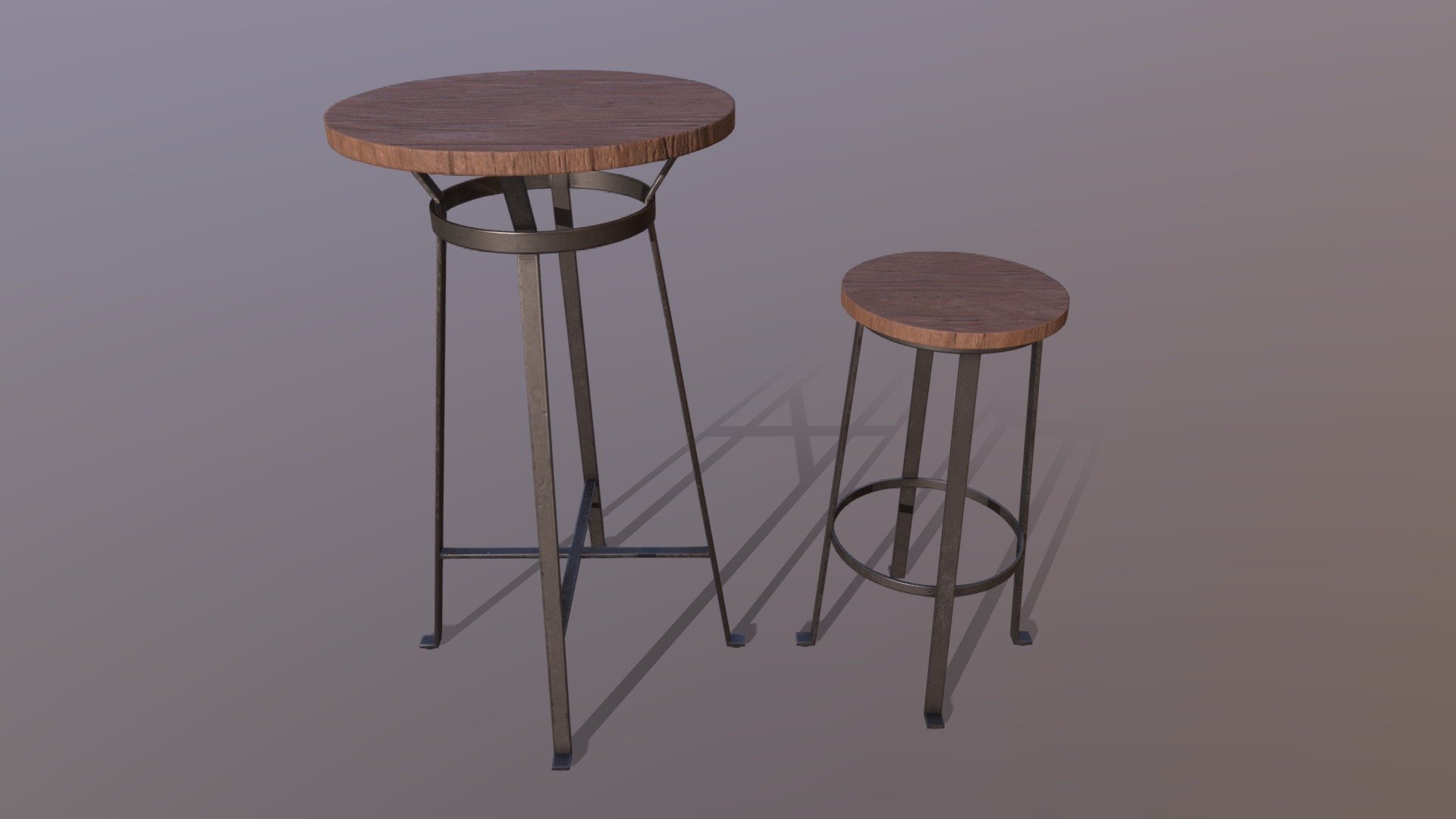 Bar Table Set - Buy Royalty Free 3D model by clon6767 [e160674 ...