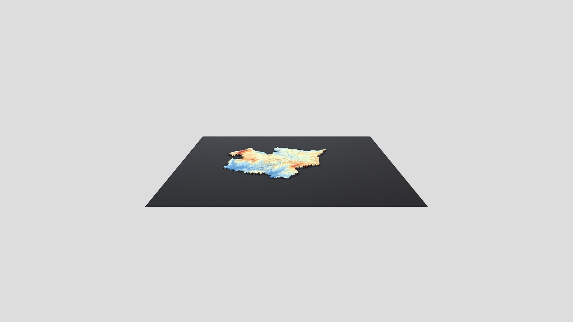 Ruta entre dos lugares Santiago - 3D model by alexmaro42 [e1614e4 ...