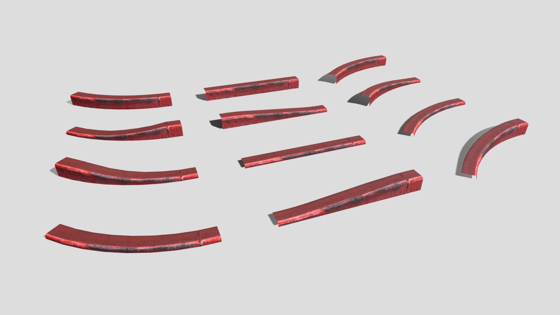Red Curb Pack - Buy Royalty Free 3D model by kambur [e163a86 ...