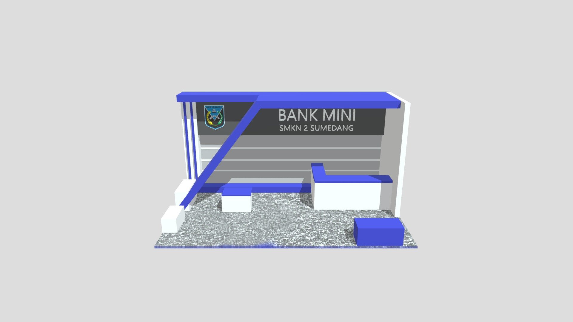 Booth Bank Mini Baru - Download Free 3D model by nissaputriamelia ...
