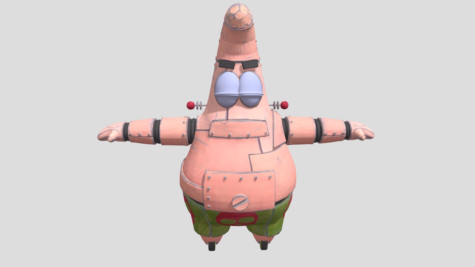 Bfbbr-Robo Patrick Boss Phase 1 - 3D model by SMF Features Developed ...