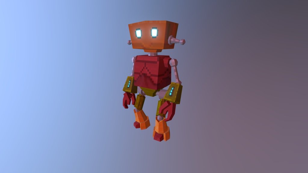 Robot dude - 3D model by wookie_rookie [e16844f] - Sketchfab