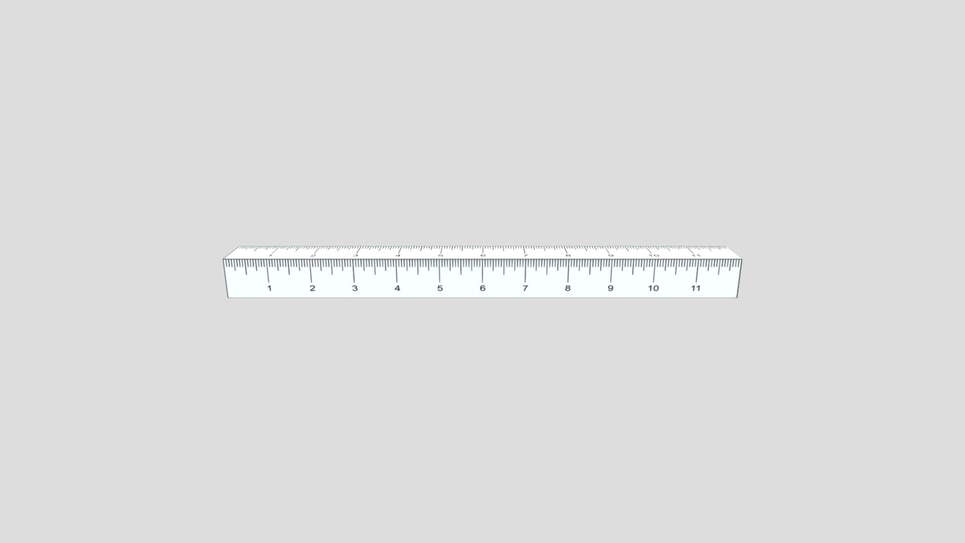 12 Inch Ruler - Download Free 3D model by rogermaddy [e168498] - Sketchfab