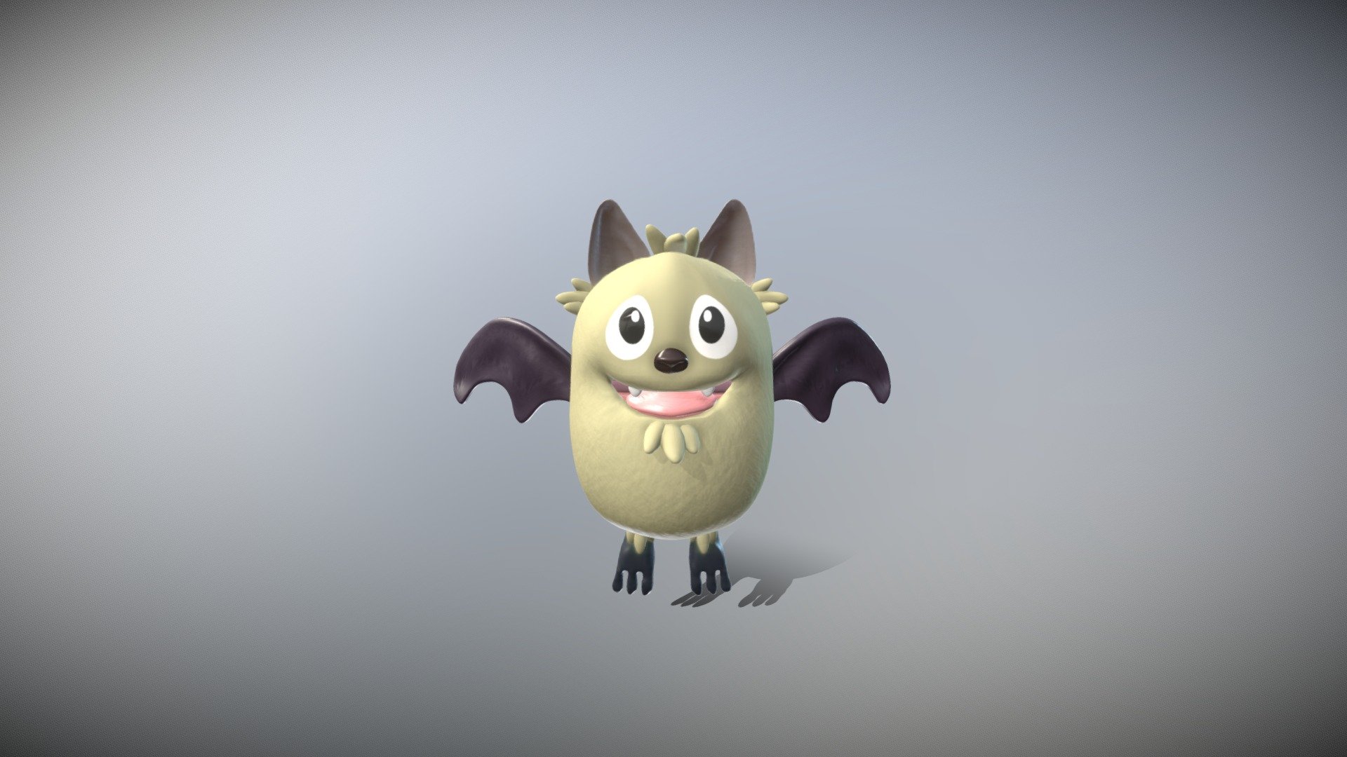 Friendly Bat Character - 3D model by padmoh [e168514] - Sketchfab