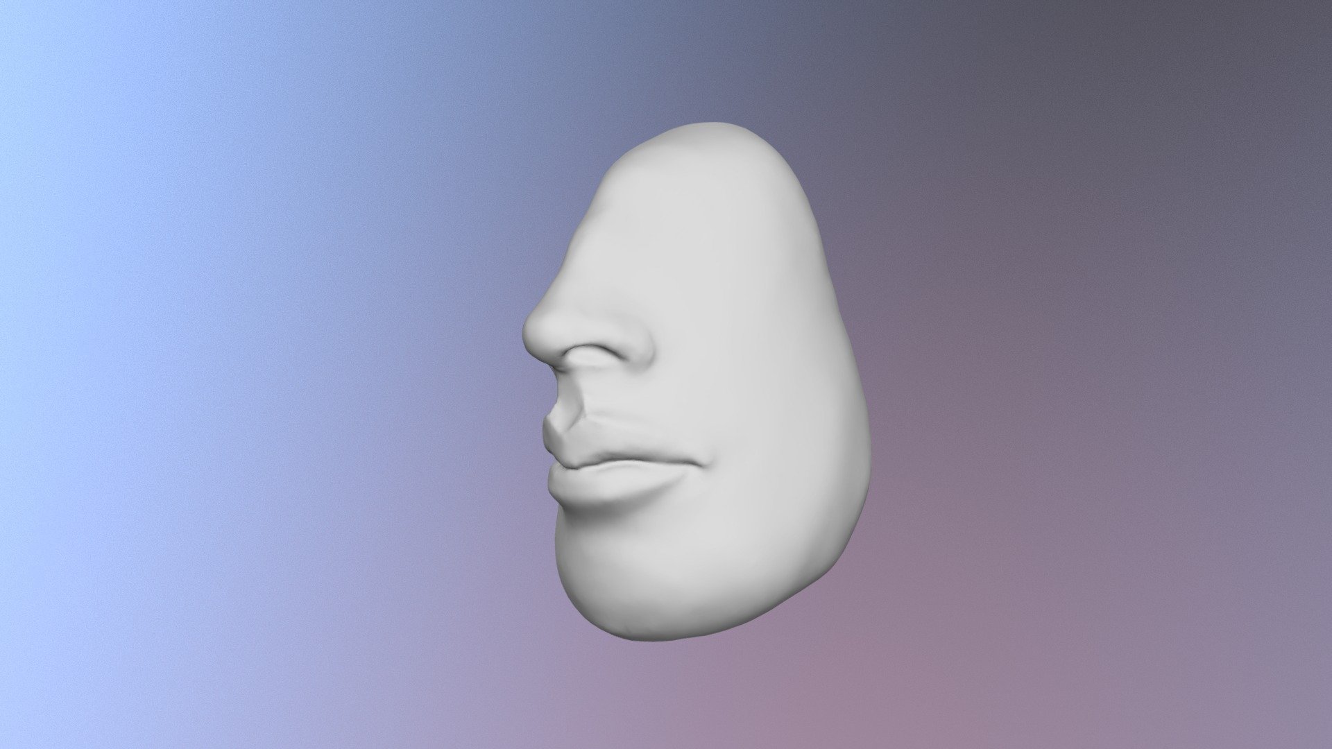 Day 1 - Mouth and nose - 3D model by masout (@maty_cz) [e16bd83 ...