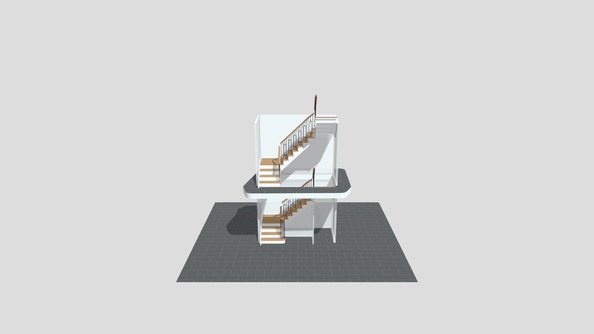 Nibah Ali square stairs - 3D model by westcliffe [e16e60d] - Sketchfab
