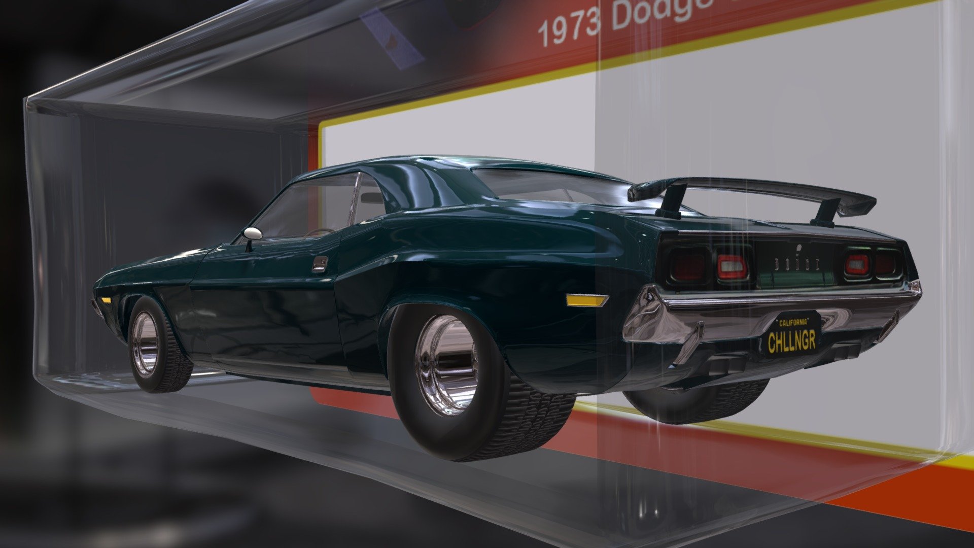 1973 Dodge Challenger - 3D model by VIRTUAL 3D (@baxterdesigngroup ...
