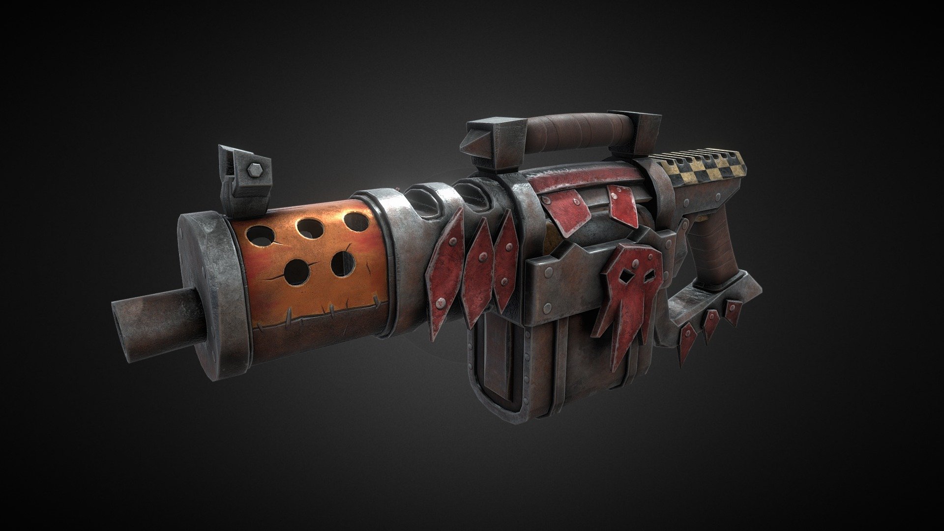 WarHammer Orc Gun - 3D model by ckatuh [e171448] - Sketchfab