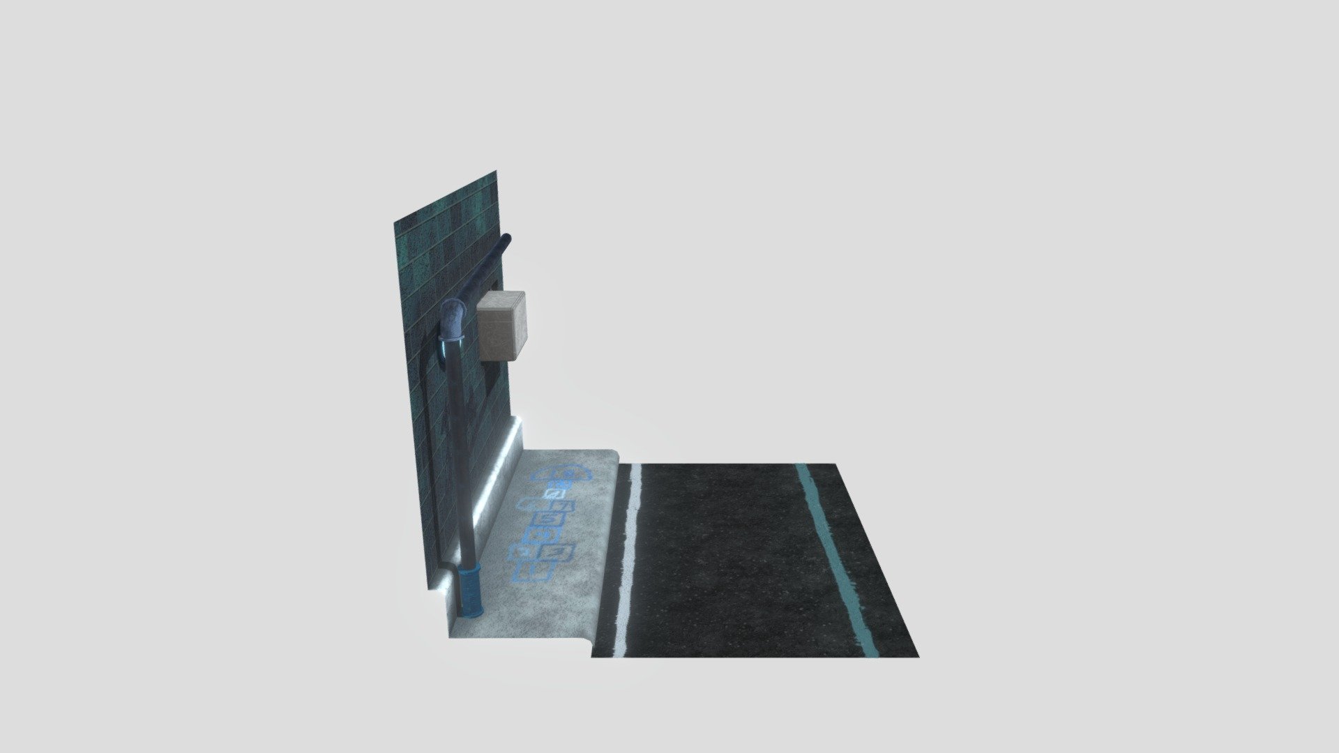 Alley - Download Free 3D model by CalebCaliber [e1740cc] - Sketchfab
