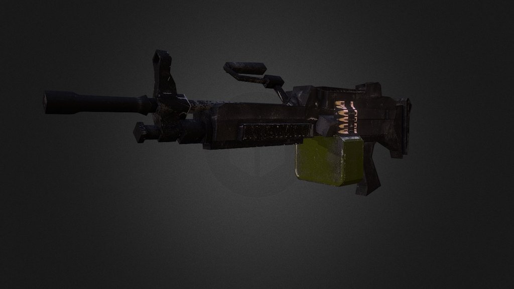 Machine Gun - Download Free 3D model by IProZenoN [e1743bd] - Sketchfab