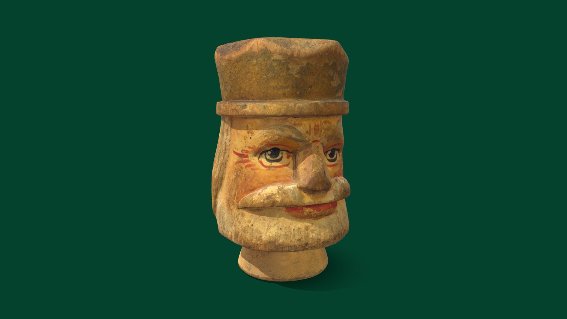 Wooden king head - 3D model by odeontwerp [e174896] - Sketchfab