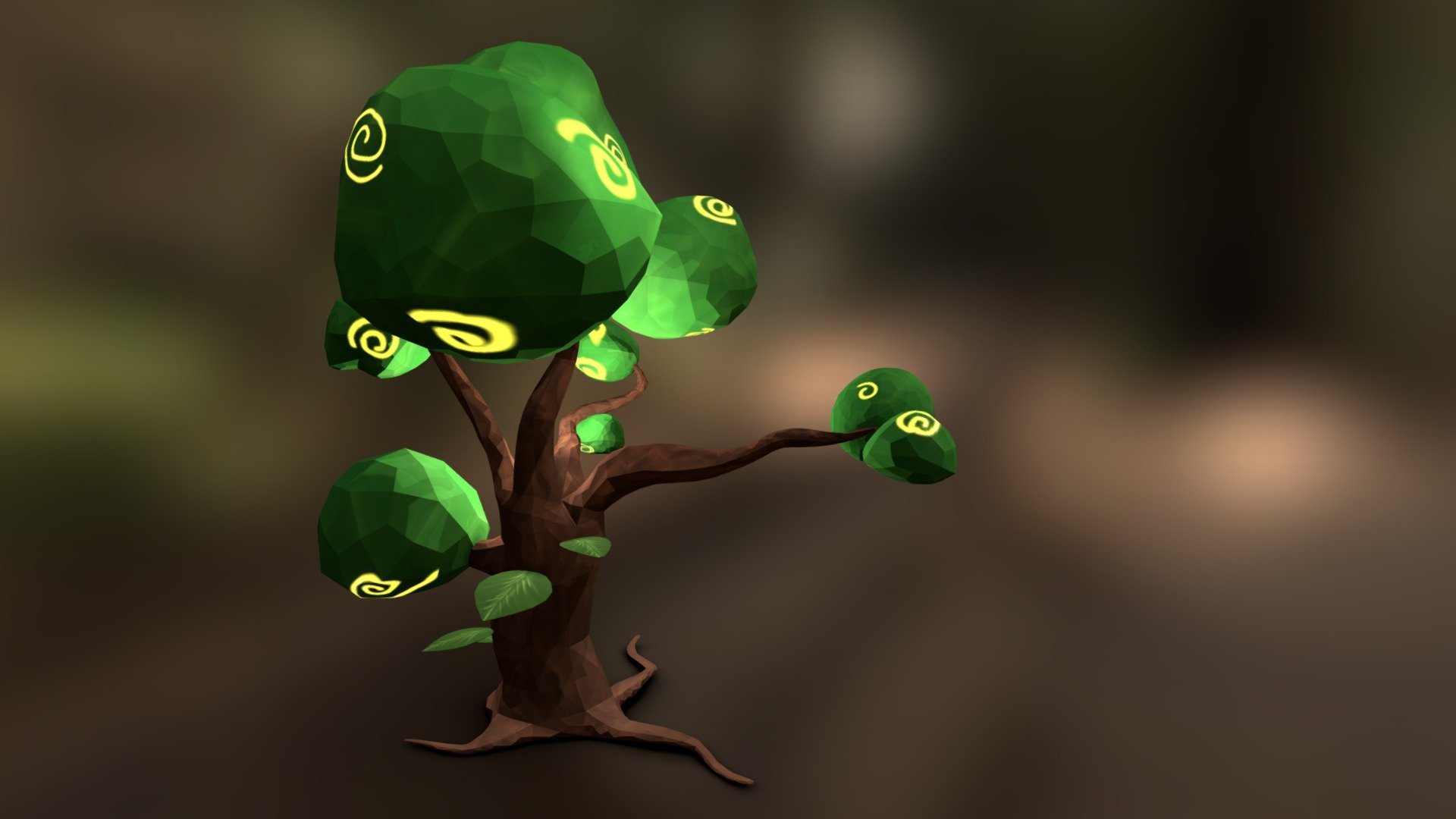 Fantasy Low Poly Tree - Download Free 3D model by nabarun1011 [e175213 ...