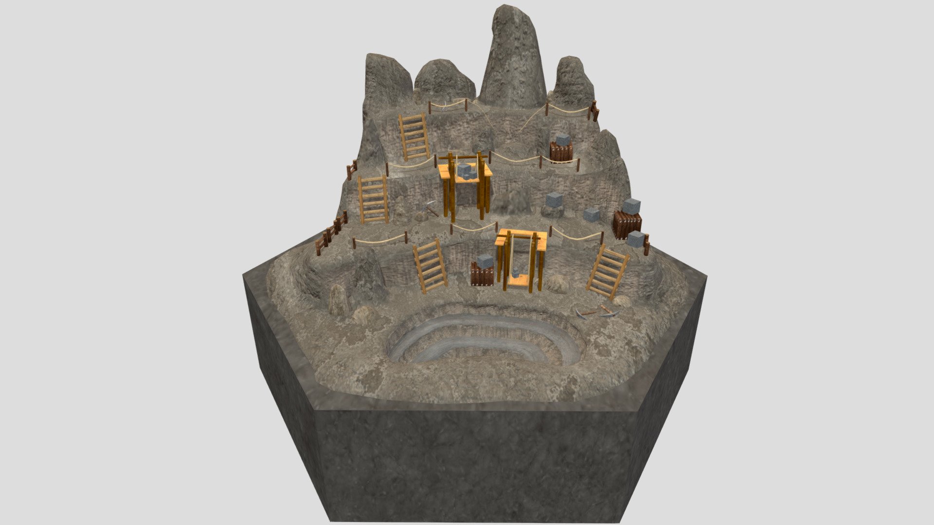Quarry - 3D model by Zhanna_Mikhno [e175394] - Sketchfab