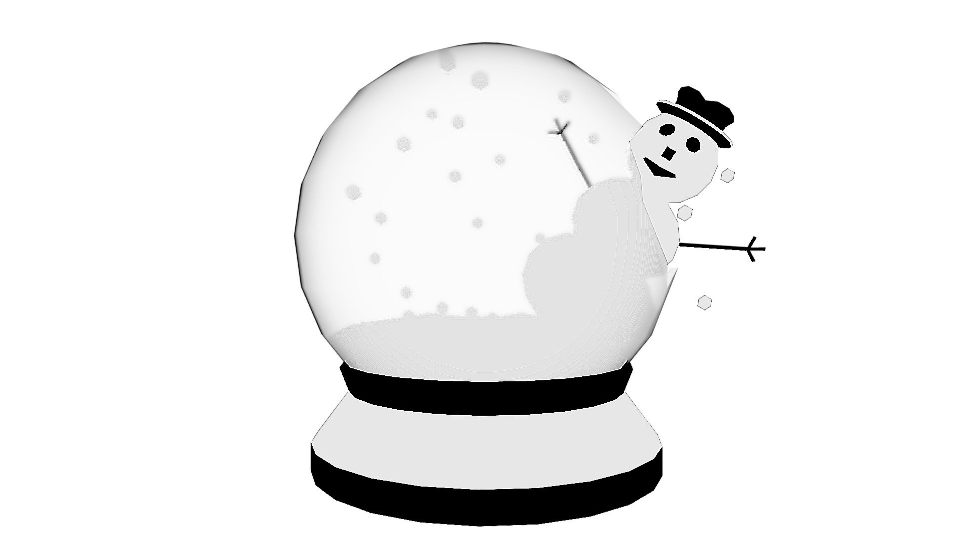3D Inktober 2019, Day 11 - Snow - 3D model by m4teus [e17602a] - Sketchfab