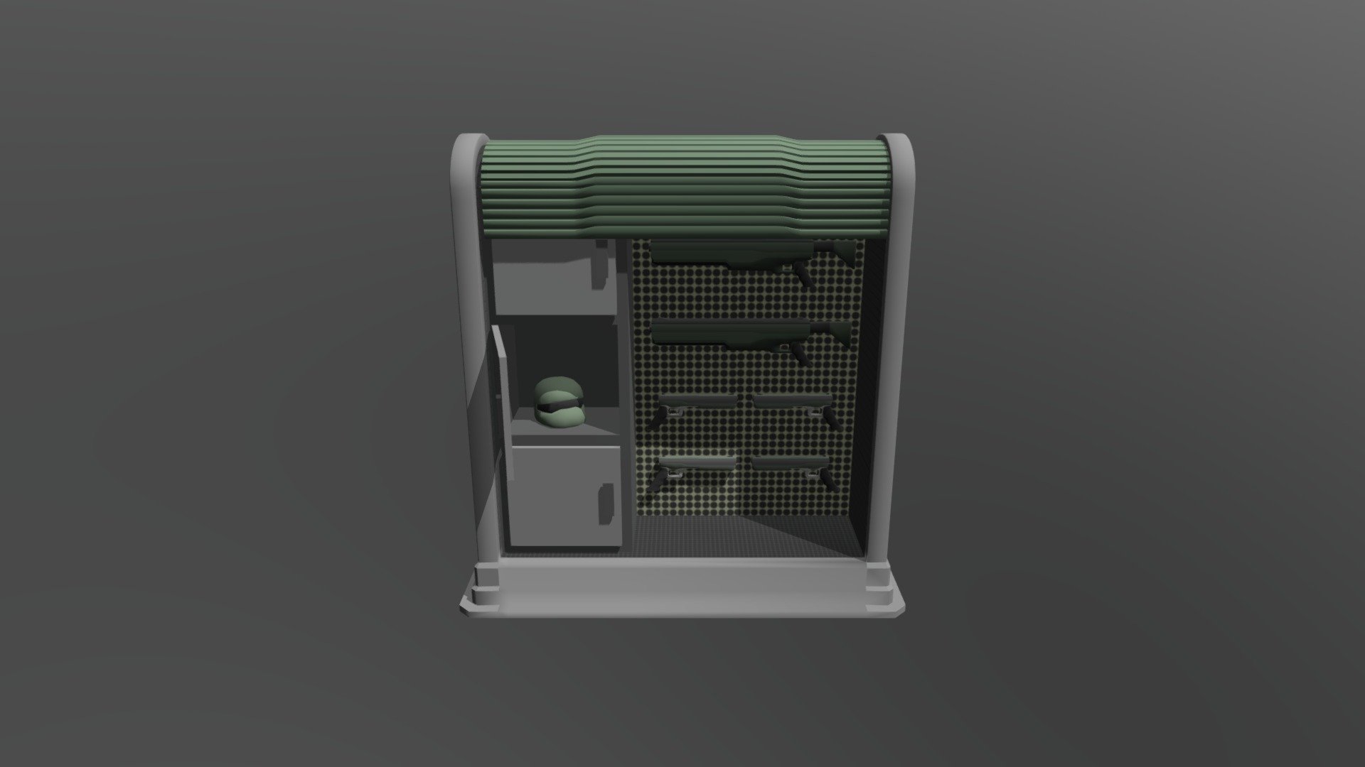 Sci-Fi Weapons Locker - 3D model by Raiyen [e17701d] - Sketchfab