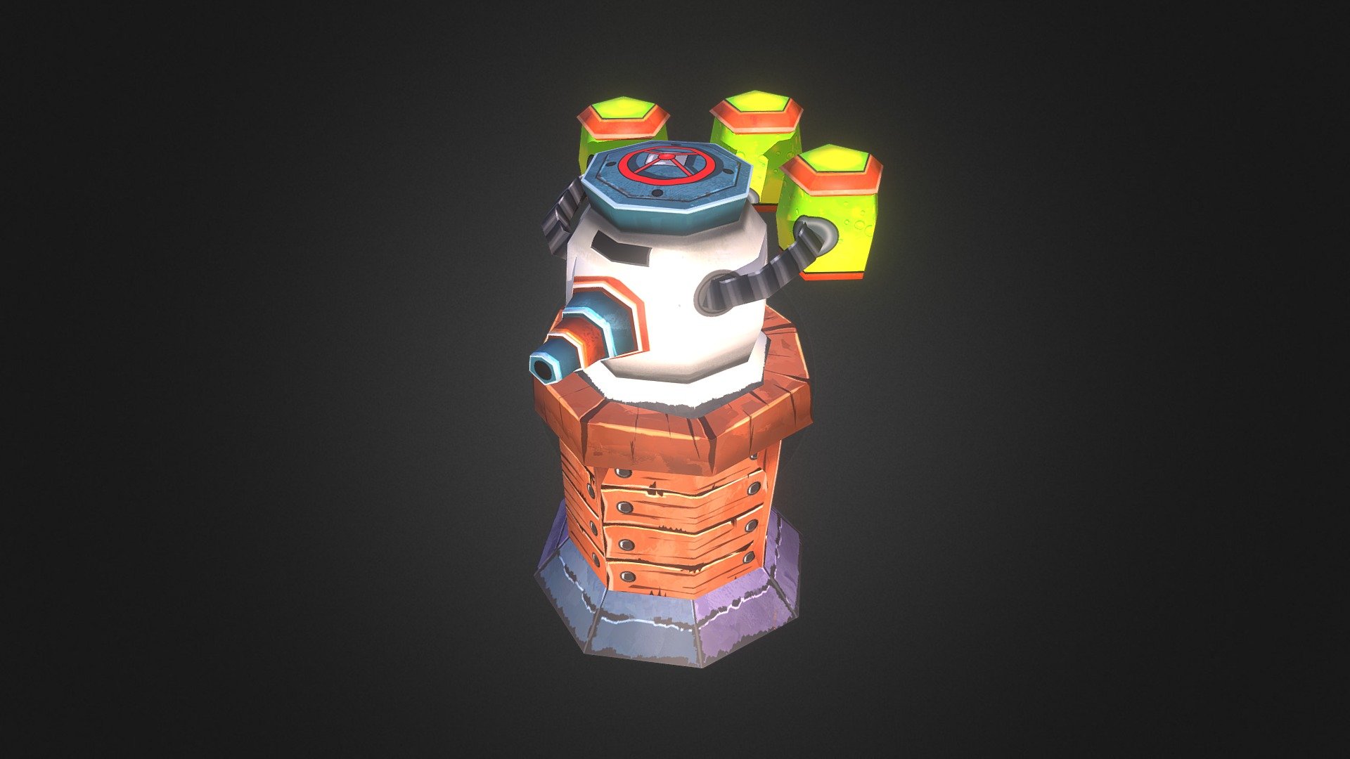 Gum Shooting Tower - 3D model by Sumeet Arora (@ls.rightbrain) [e17b68f ...