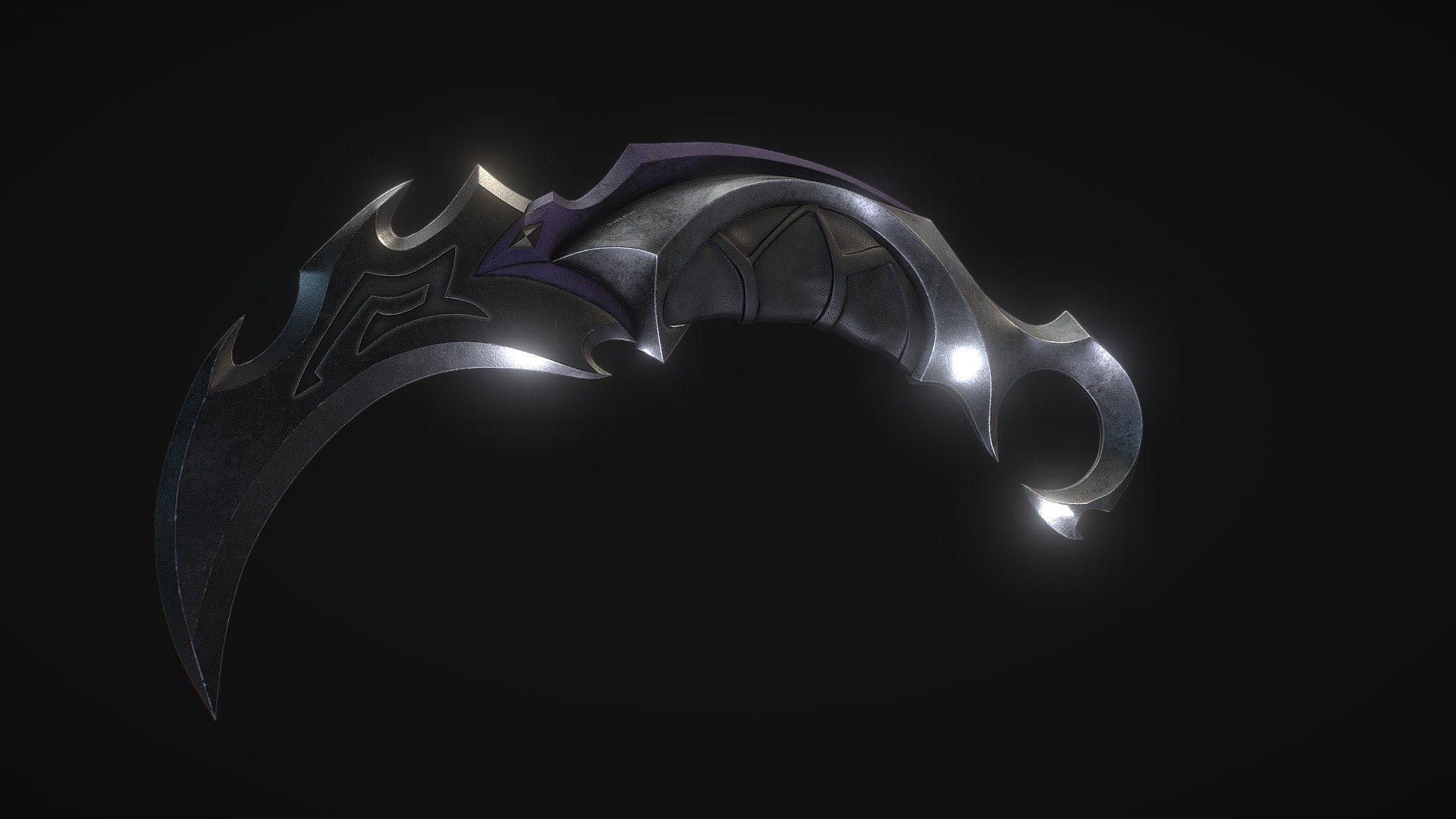 Reaver Karambit Purple - 3D model by Shroud.xD (@ShroudxD) [e17c497 ...