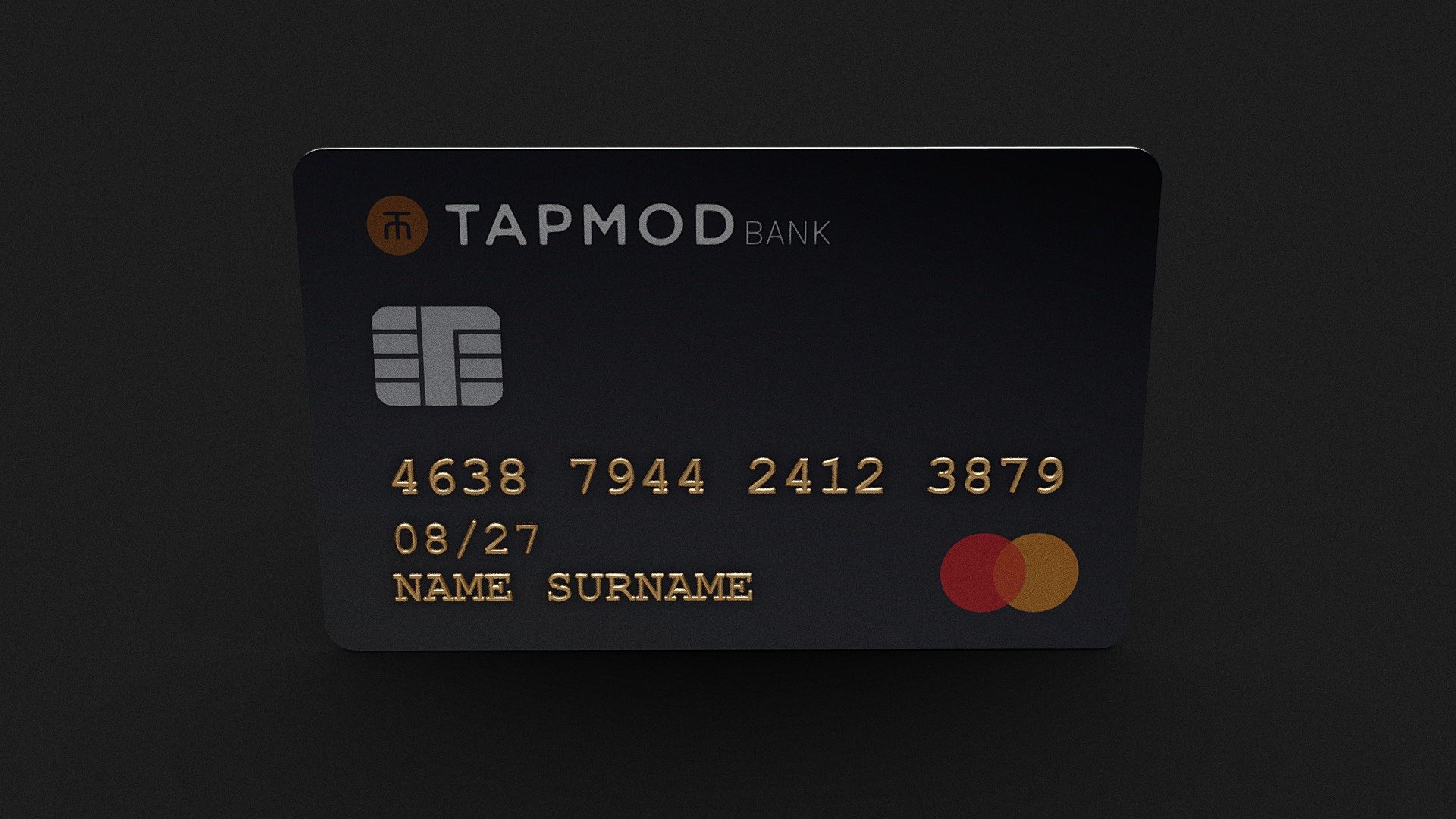 Bank Card Template - 3D model by TapMod [e17d442] - Sketchfab