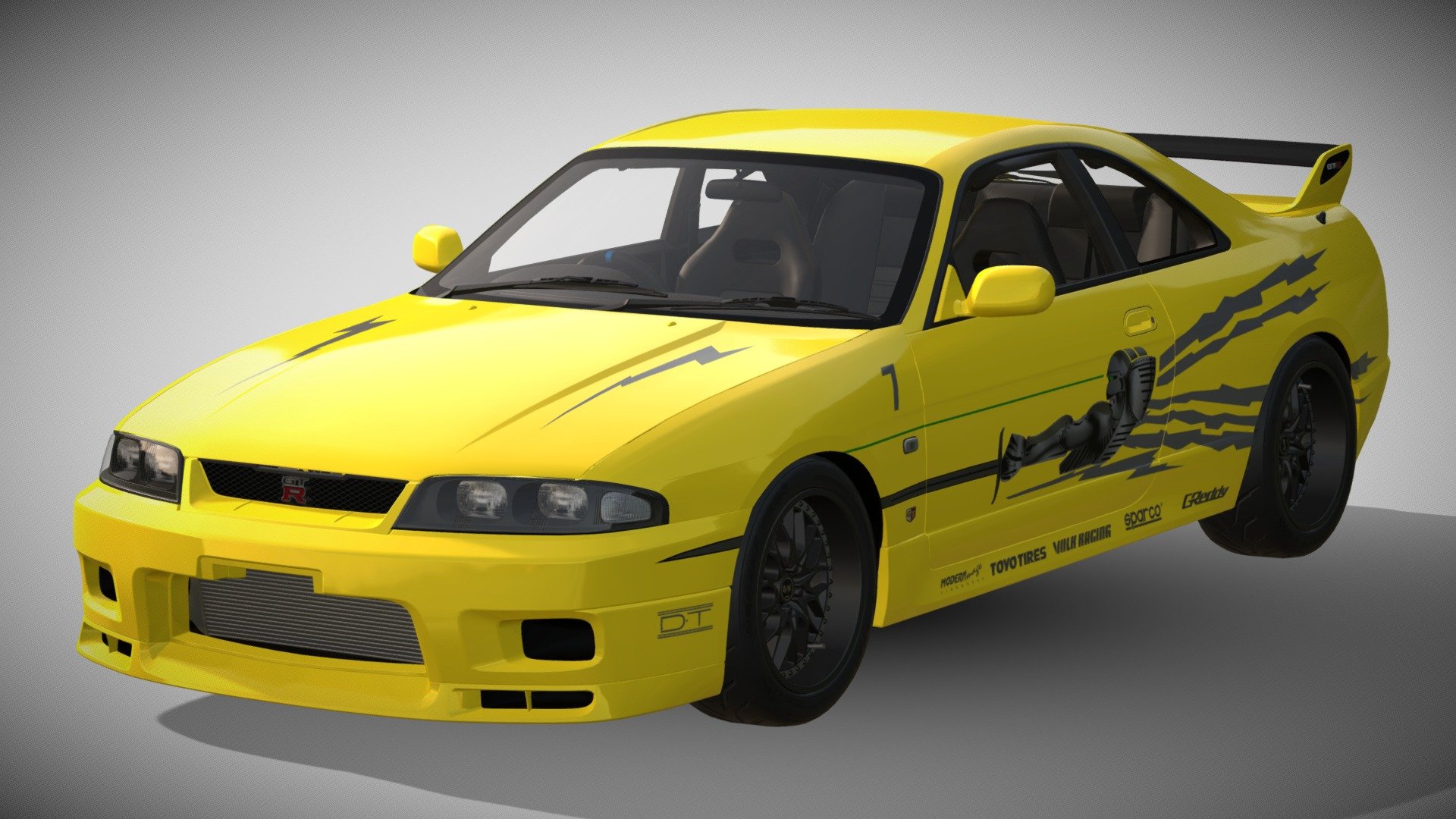1995 Leon's Nissan Skyline GT-R R33 F&F - Download Free 3D model by ...