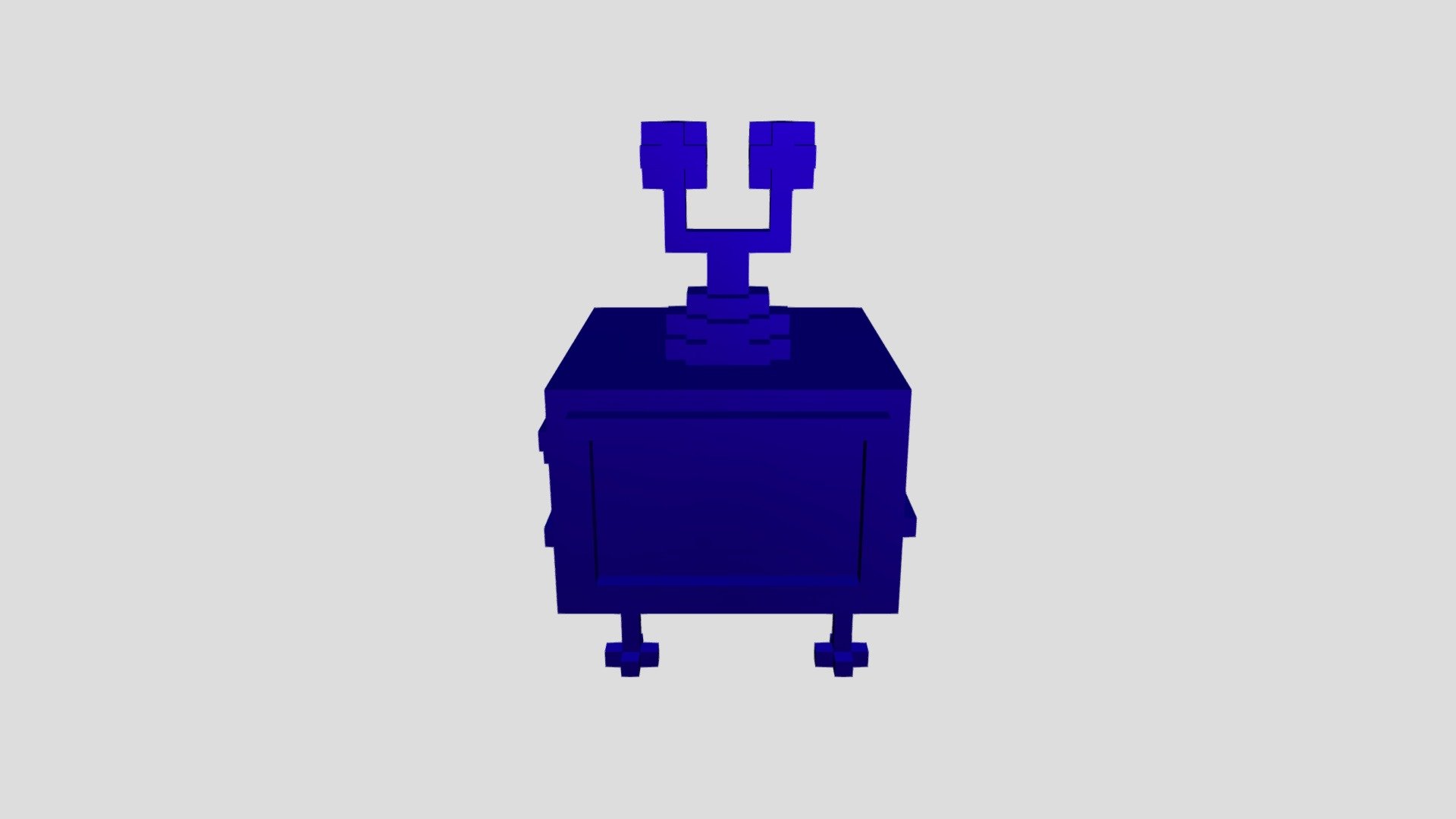 small voxel tv - 3D model by GhostKaty [e17e301] - Sketchfab