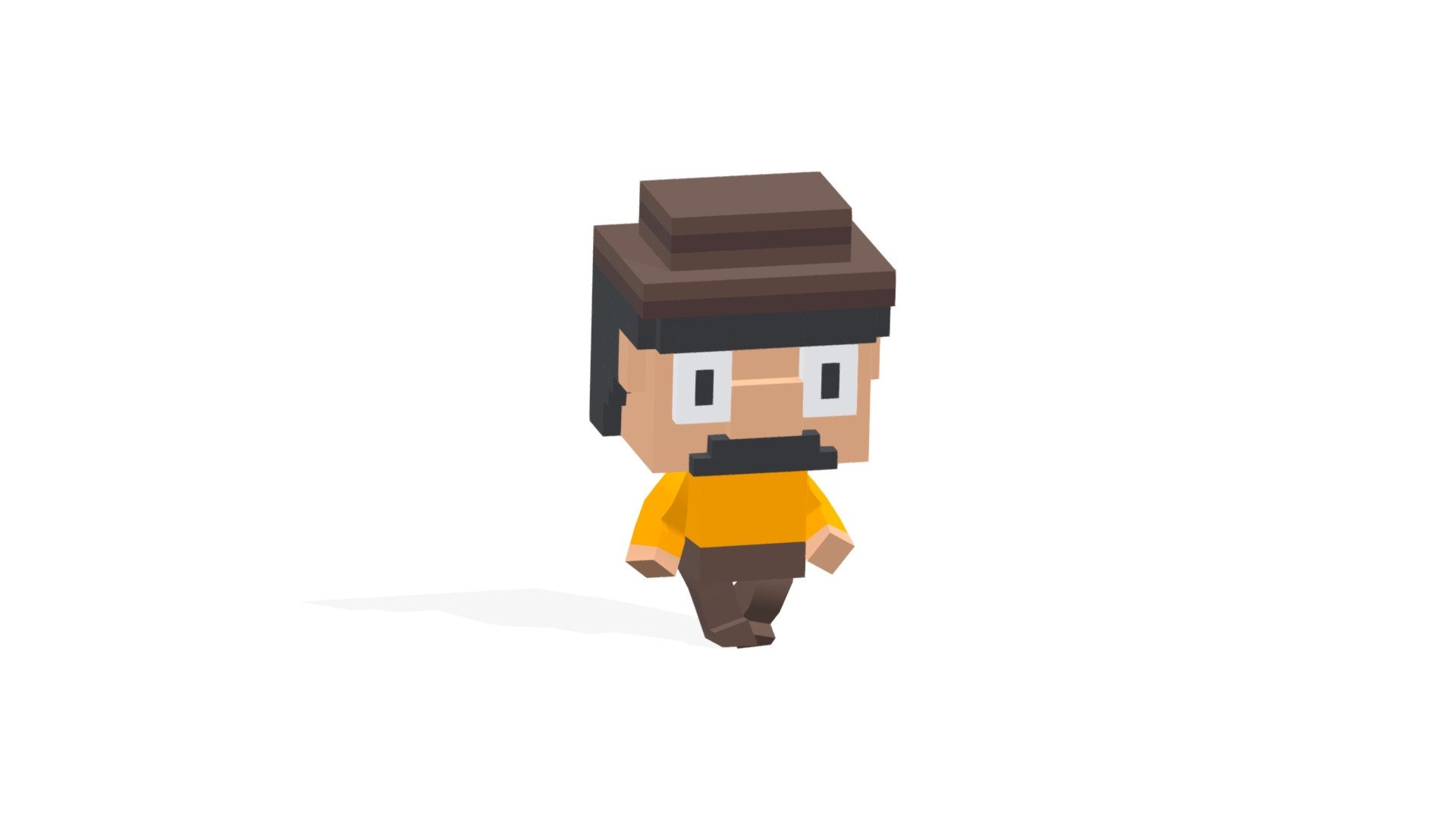 Cute Character 001 - Cubic Character Series - Buy Royalty Free 3D model ...