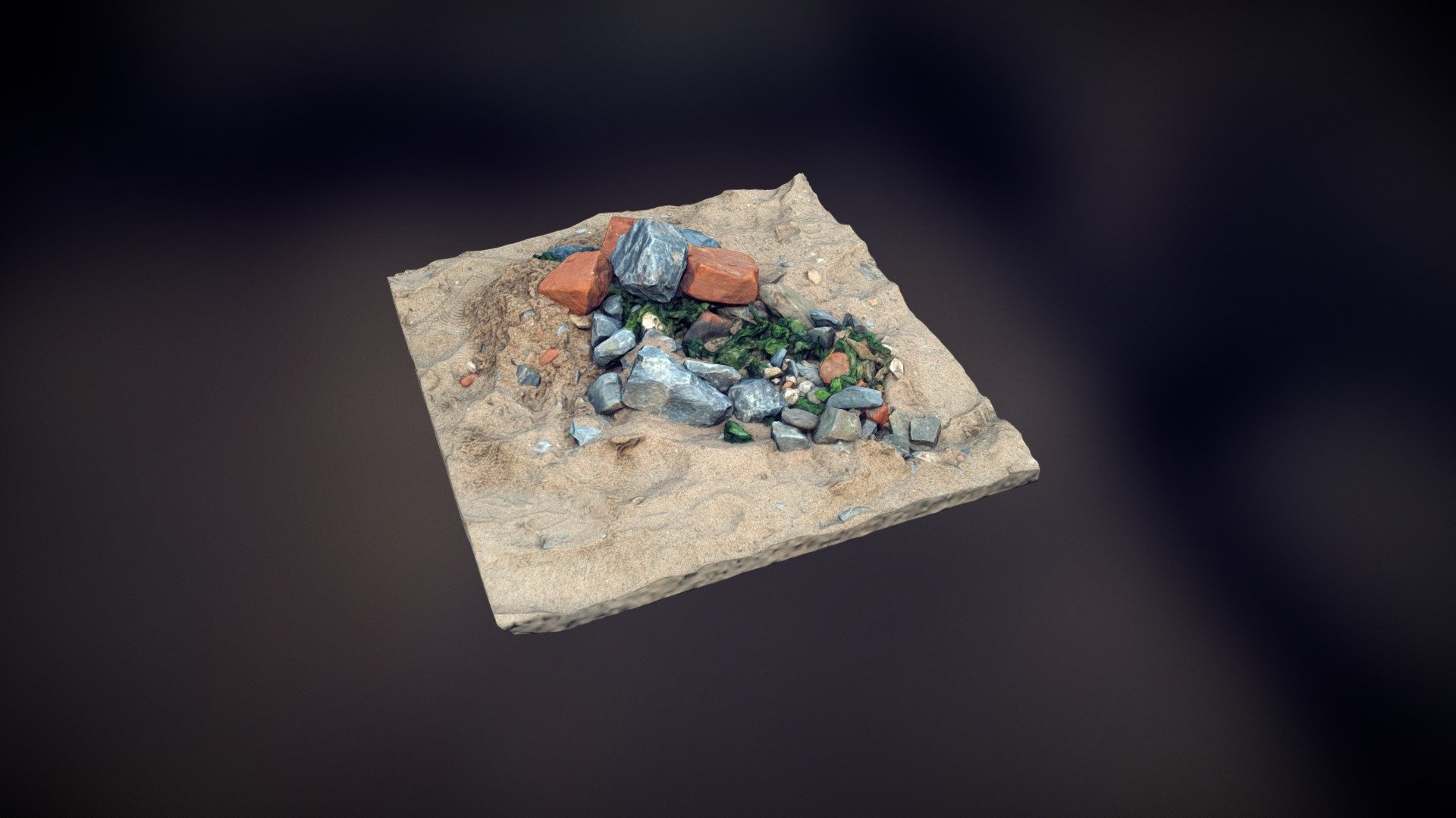 3D scan Rock on the beach - 3D model by Hazard_83 [e180d09] - Sketchfab