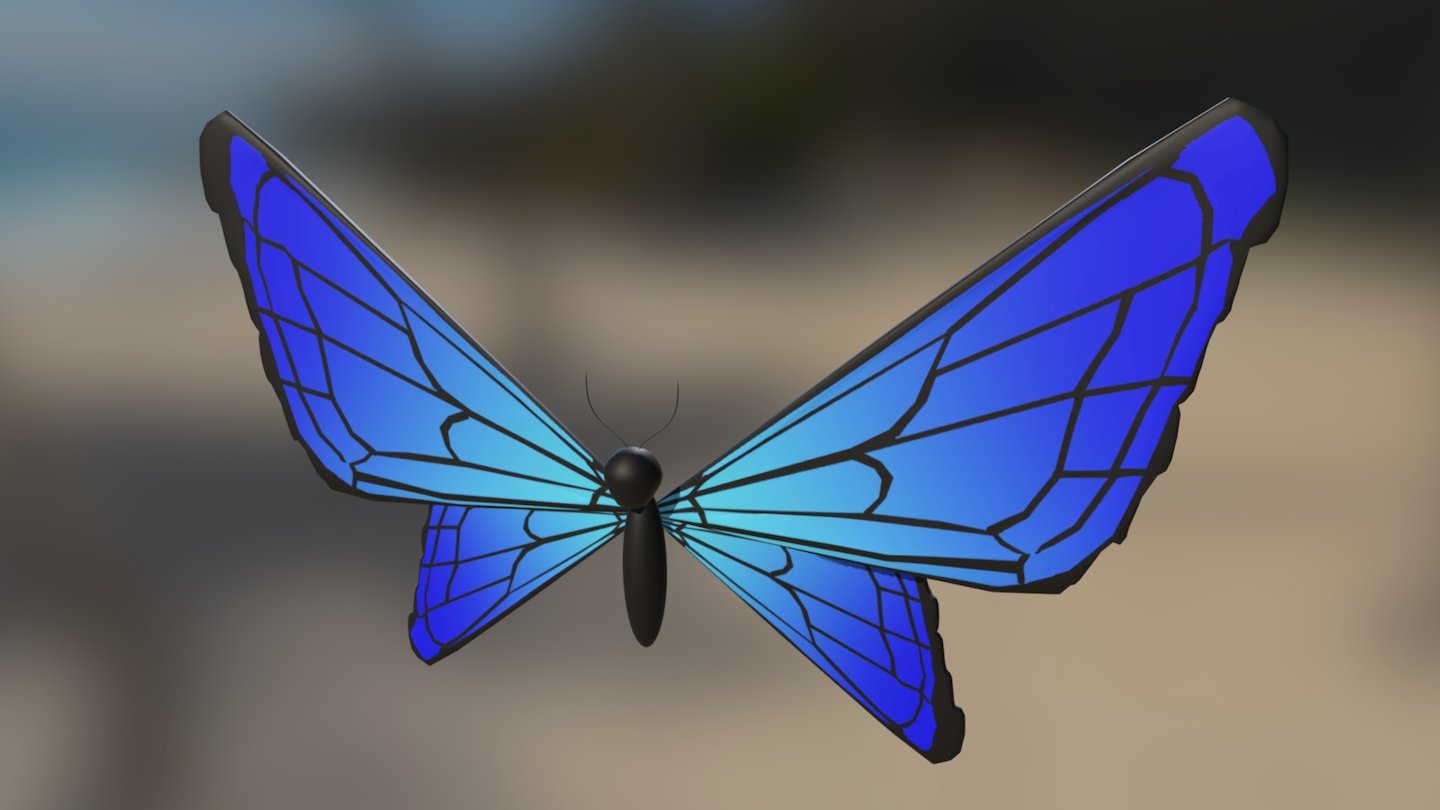 Butterfly 1 - 3D model by gioiarobert5 [e1811bf] - Sketchfab