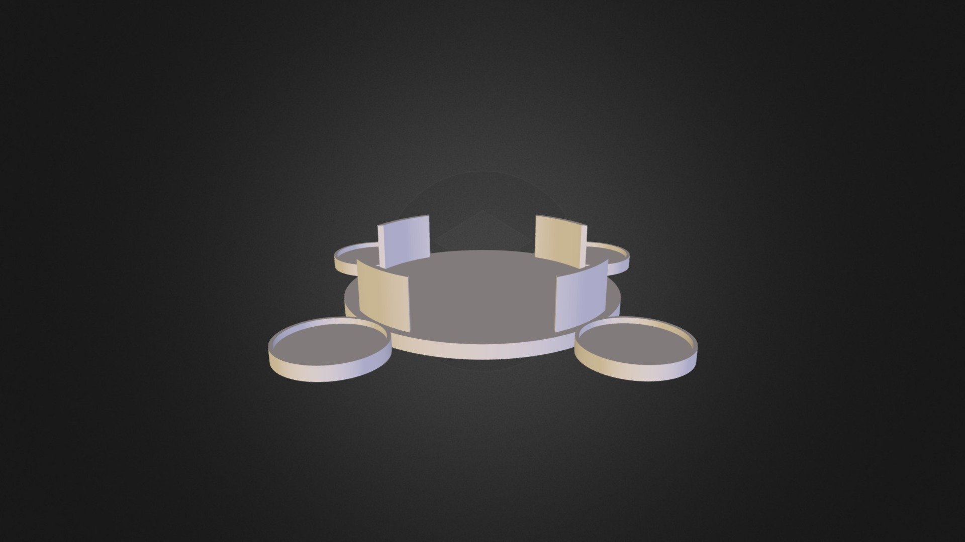 4X coaster and shot glass Tray - 3D model by 3dindustries [e181569 ...