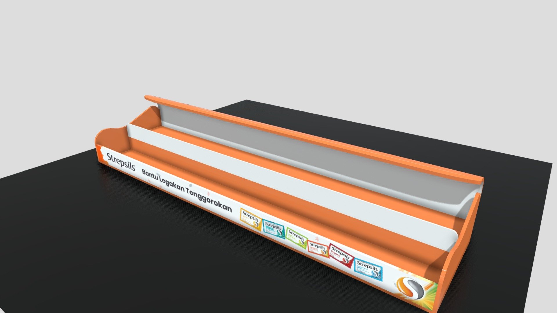 Strepsils Tray Panjang - 66x11x16 cm - 3D model by aliven (@alivenn ...