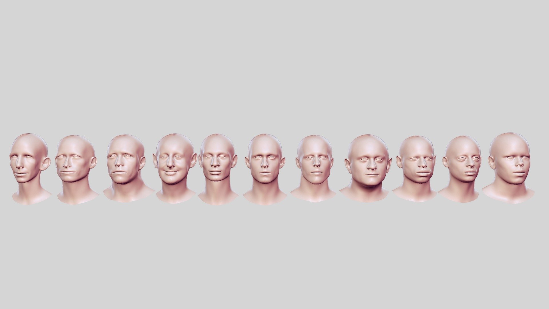 Reallistic Heads Man Anatomy pack - 3D model by Frolce [e183451 ...