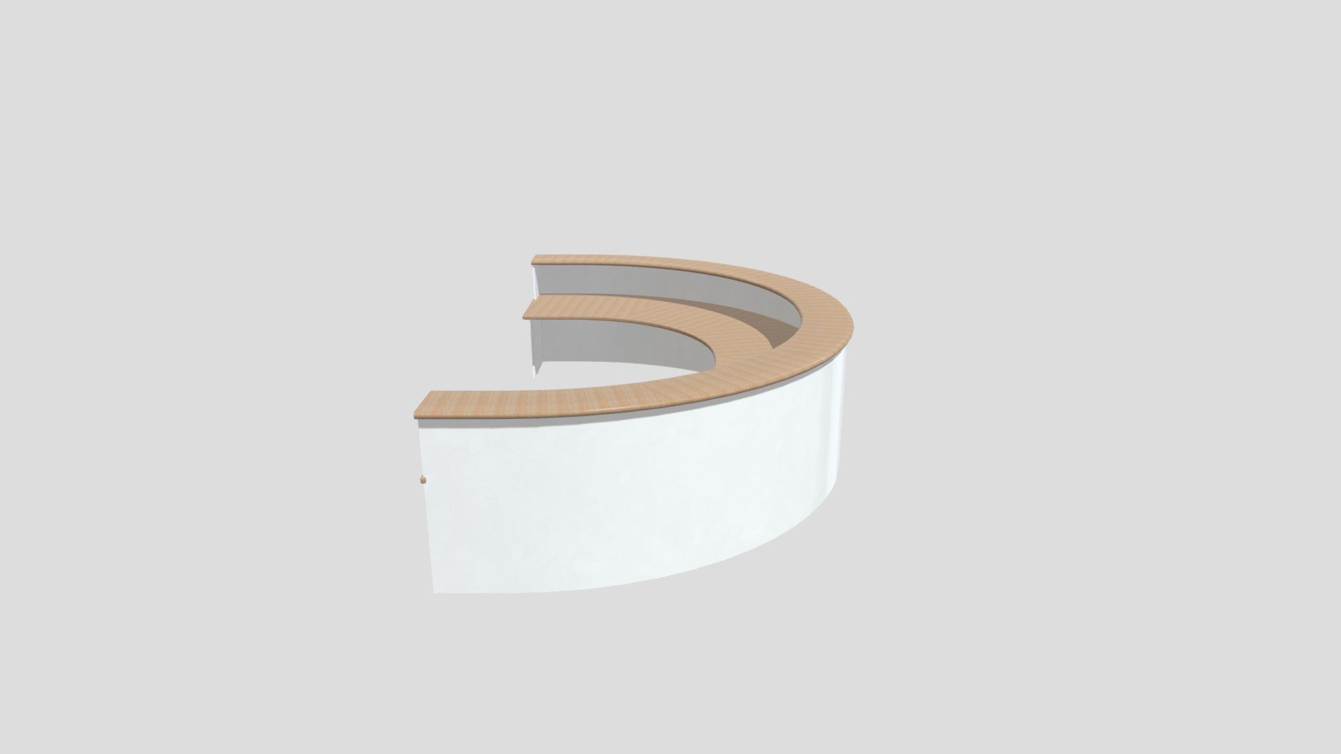 Half Circle Service Desk - Download Free 3D model by mom0367 [e1848af ...