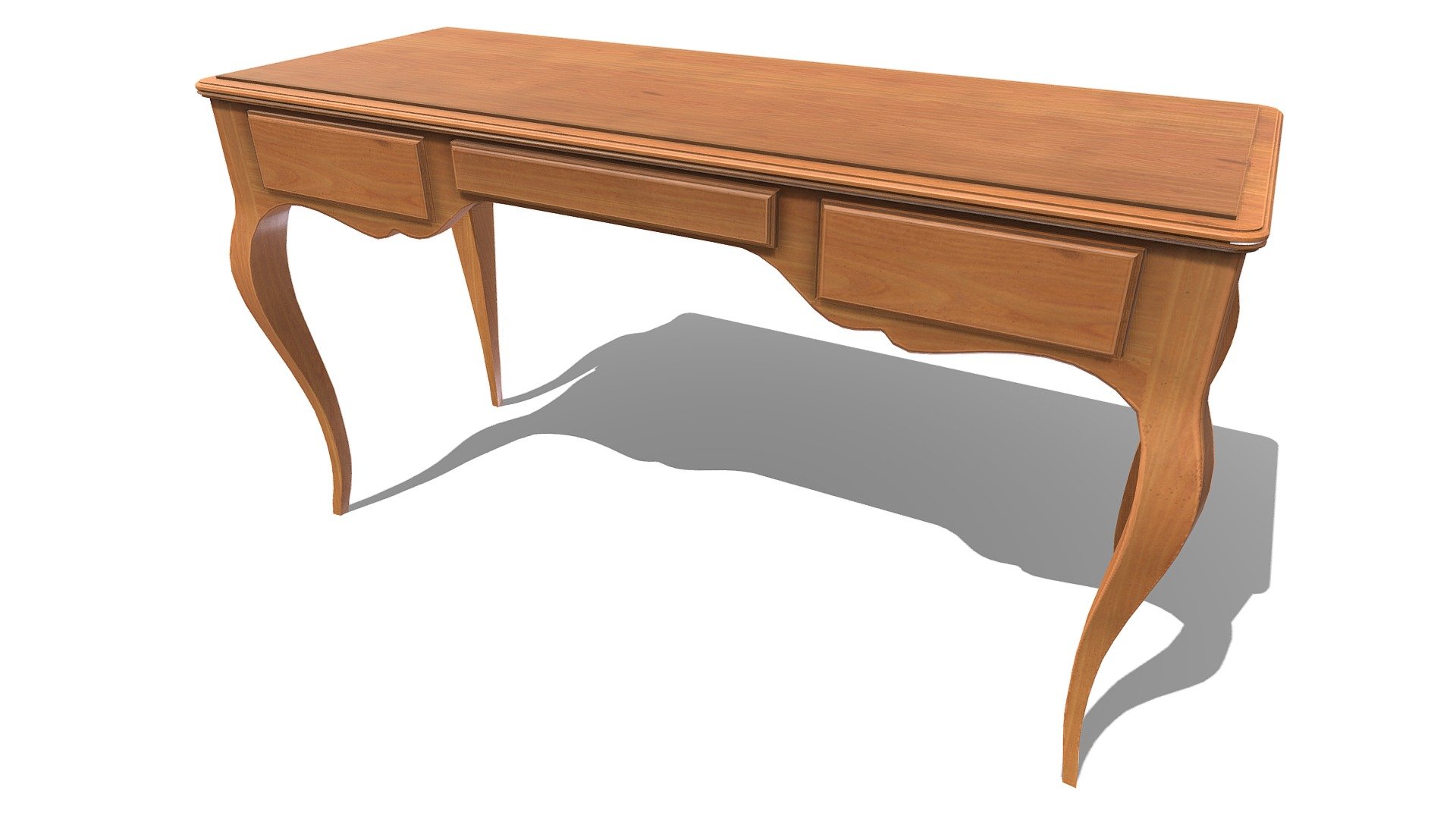 Ornate Wooden Desk - Buy Royalty Free 3D model by Studio Lab ...