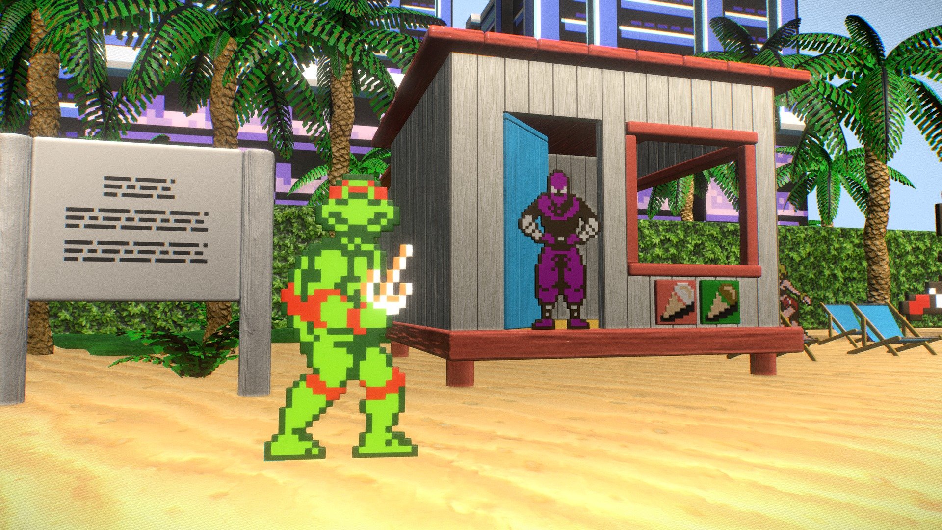 Miami Beach from TMNT 3 The Manhattan Project - Download Free 3D model ...