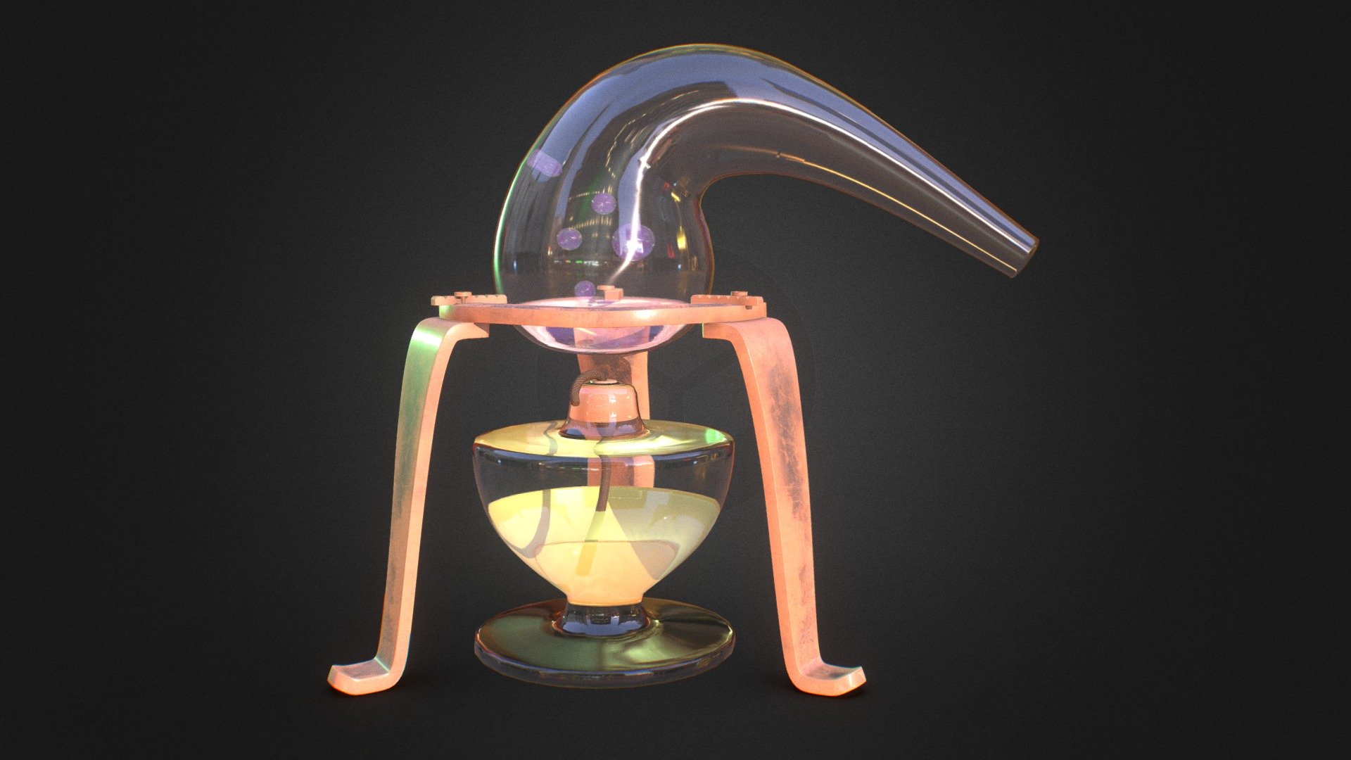 Distillation, Retort - Download Free 3D model by Tor Halle-McIntyre ...