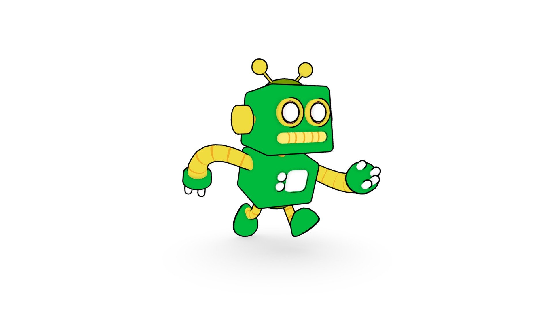 Toon Robot Practice - 3D model by santiagoaet [e187838] - Sketchfab