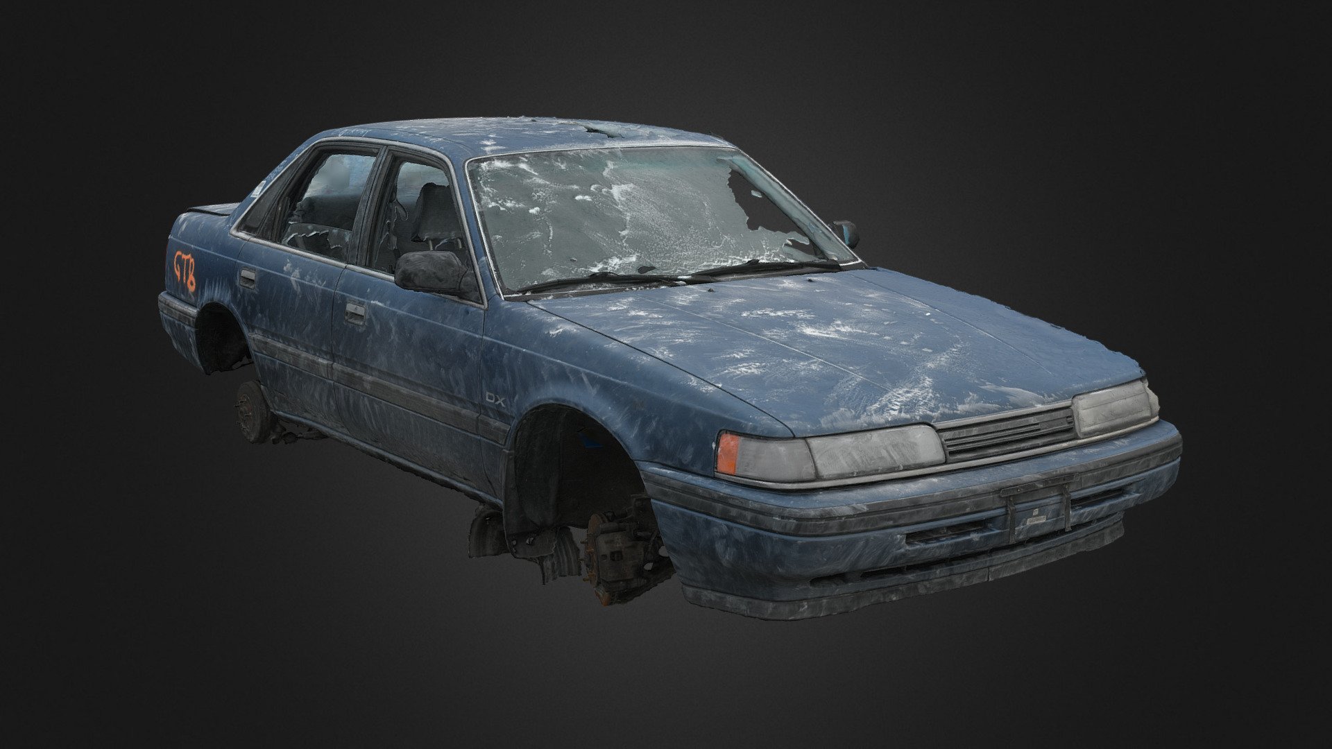 1990-1991 626 4-door [Scan] - 3D model by Rush_Freak [e188302] - Sketchfab