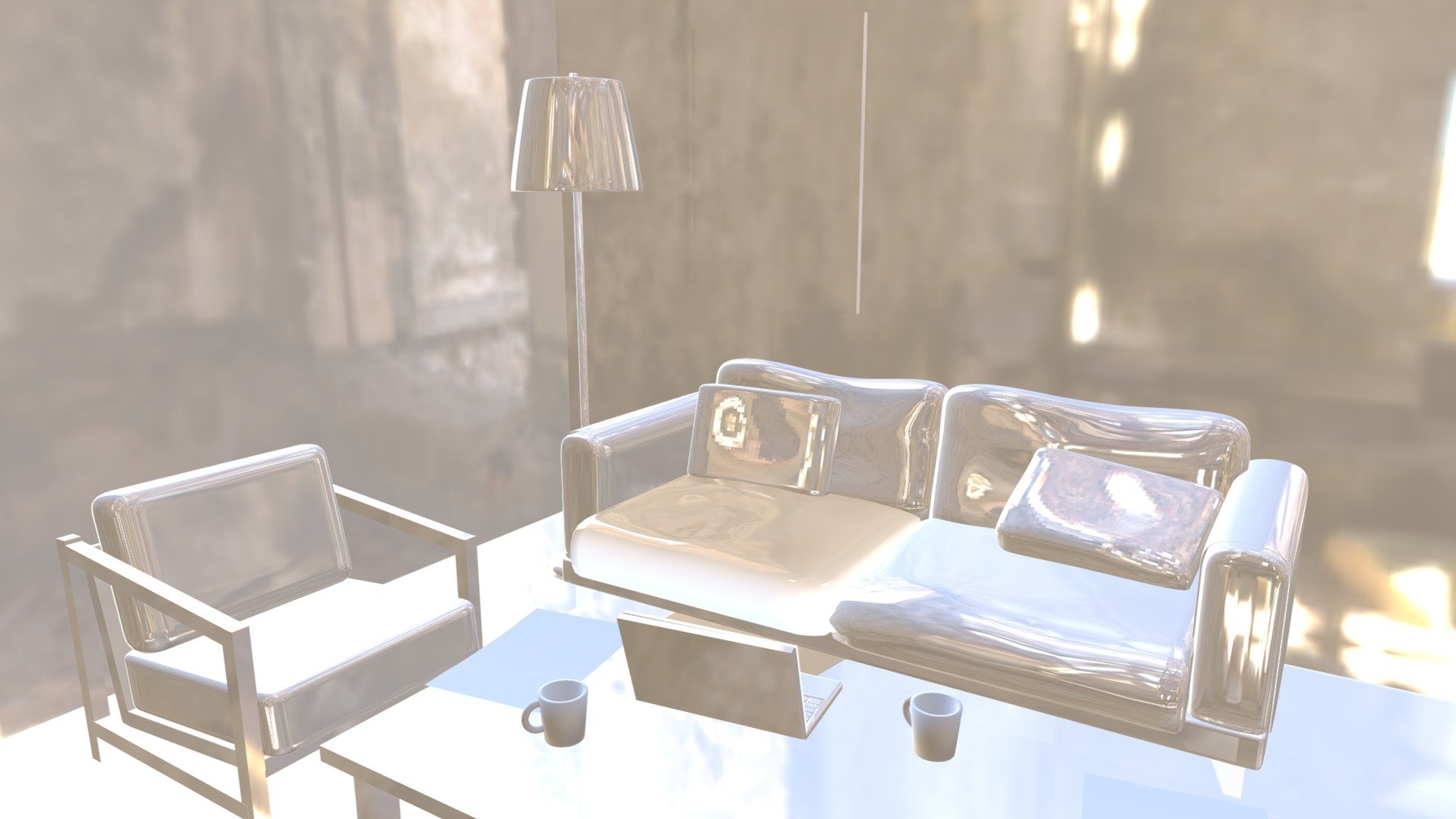 Basement Living Room - 3D model by Andrea (@notandrea) [e188525 ...