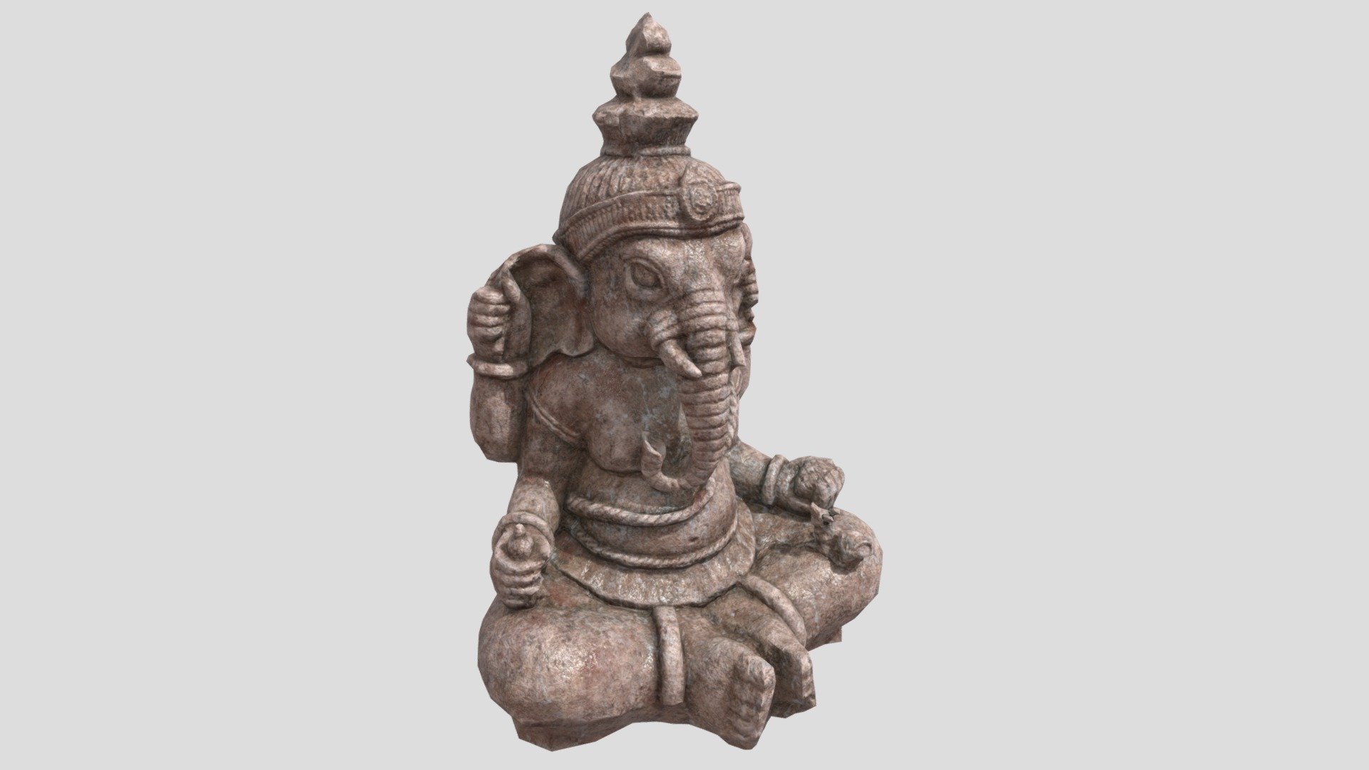 Ganesha Statue - Buy Royalty Free 3D model by luxe3dworld [e188f48] - Sketchfab Store