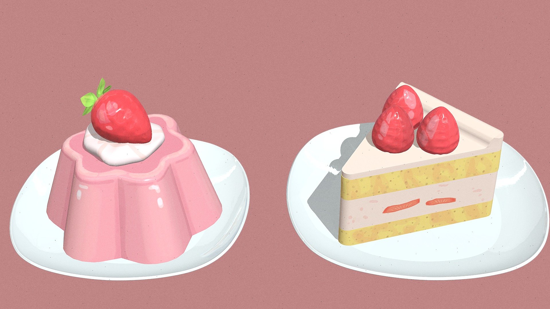 desserts - Download Free 3D model by Cookies and Cream (@modelsbyheart ...
