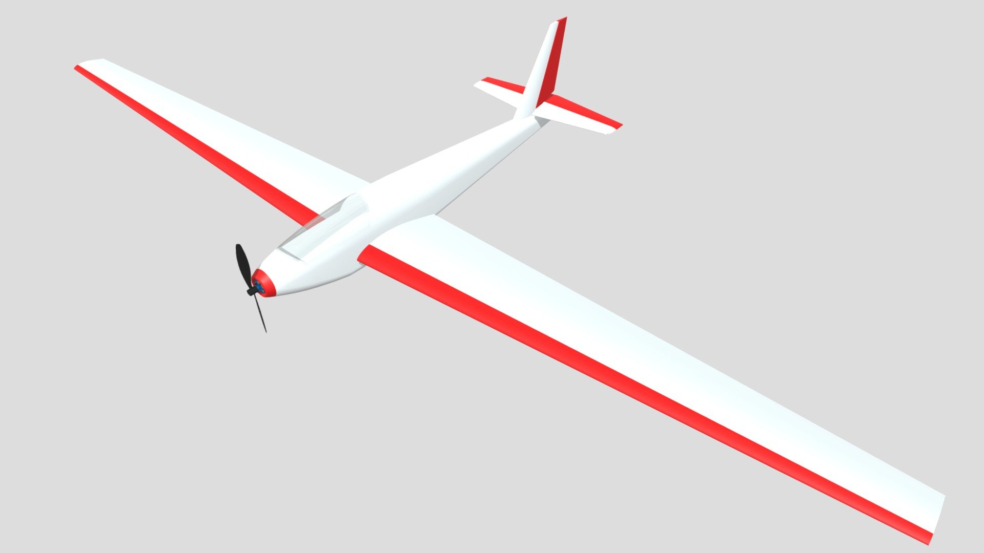 2000mm RC Motor Glider - 3D model by NumaVIG [e18e259] - Sketchfab