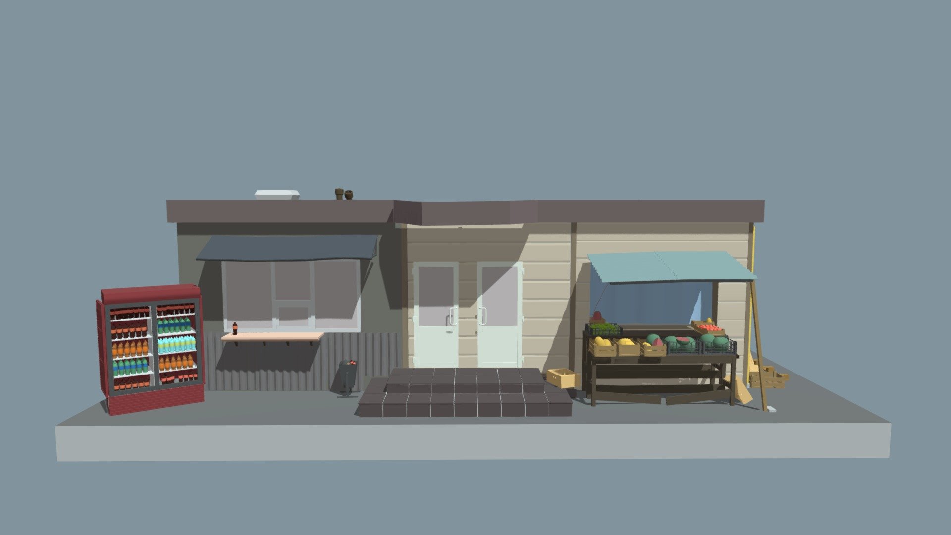 fruit shawarma building by intothebeck - Download Free 3D model by ...