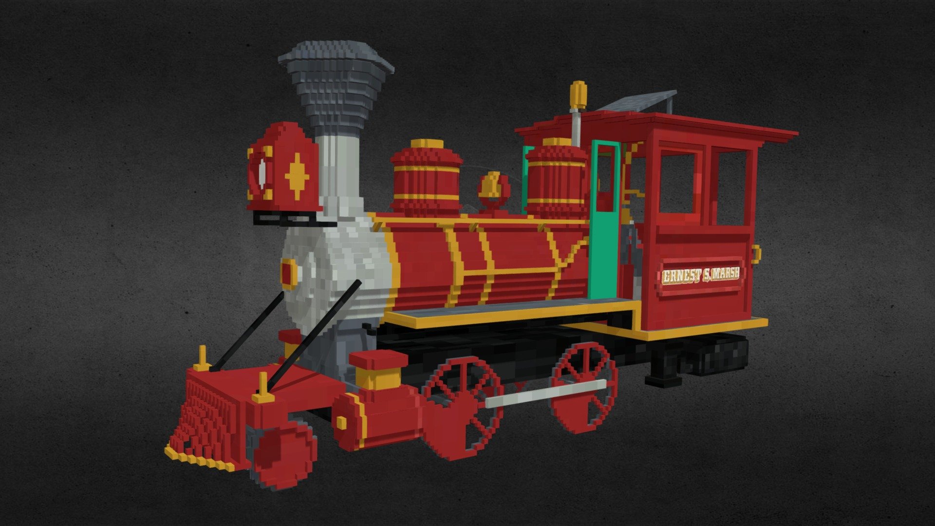 Disneyland Railroad Ernest S. Marsh Locomotive - 3D model by ...