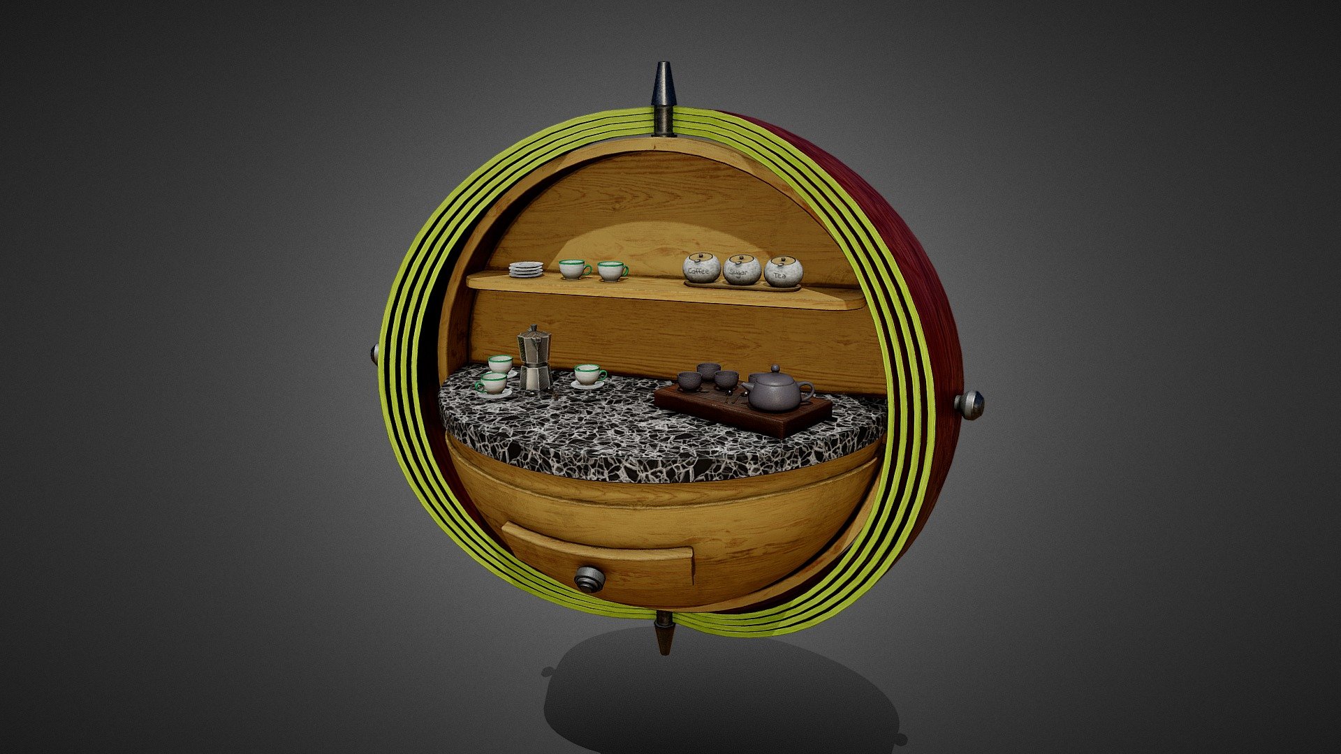 Spherical shelf - Download Free 3D model by stanislau.see [e192f88 ...