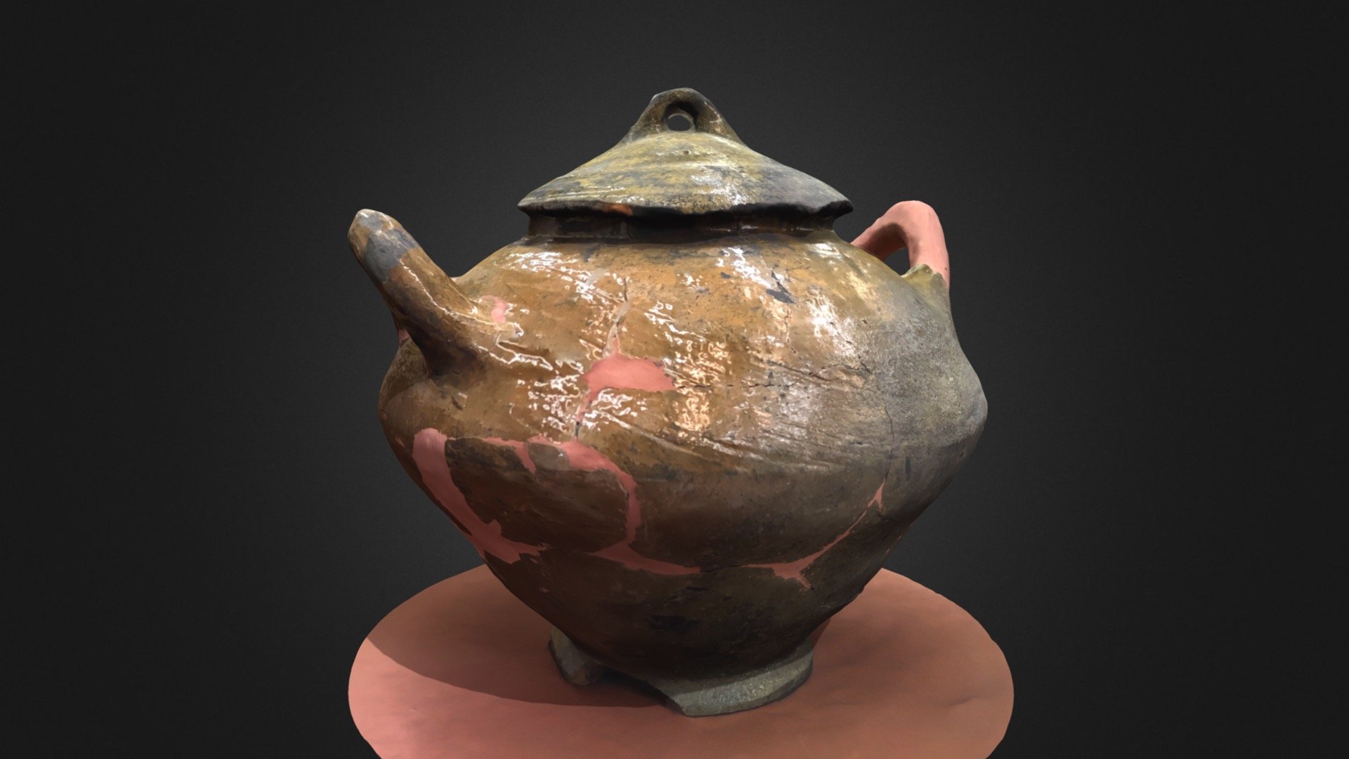 OK45/45 doofpot met deksel Batavialand 1672/3 - Download Free 3D model ...