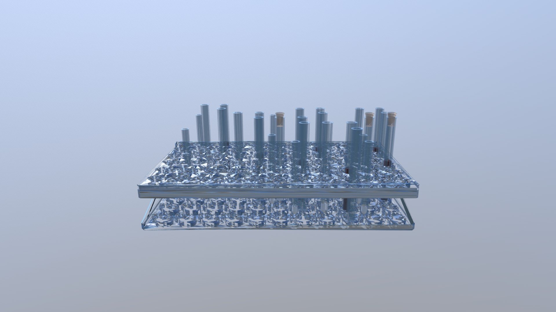 Test Tube Rack - 3D model by Virtual Reality (@simulanis) [e19486d ...