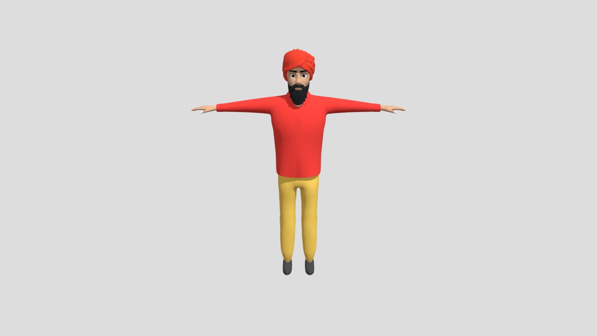 Indian Punjabi Character - 3D model by sadhwanikaran132 [e196560 ...