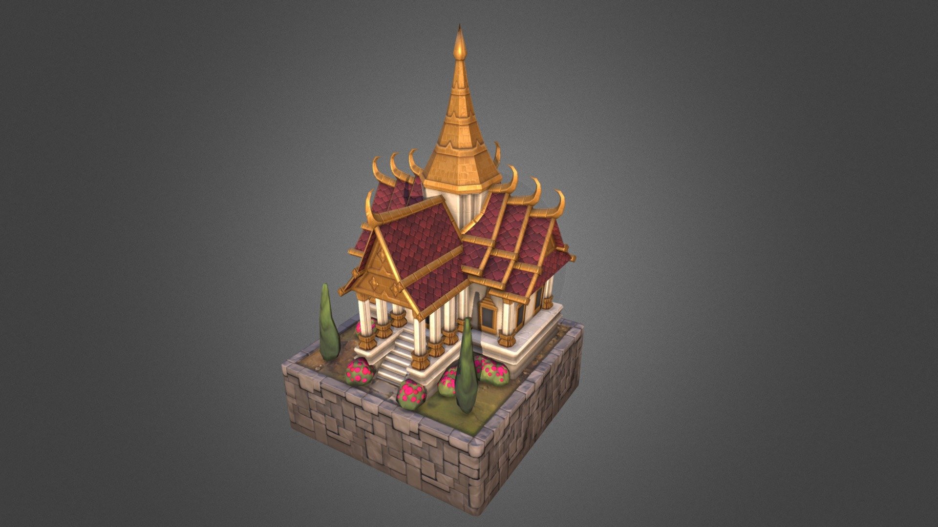 Siamese Palace - 3D model by sukritact [e19824a] - Sketchfab
