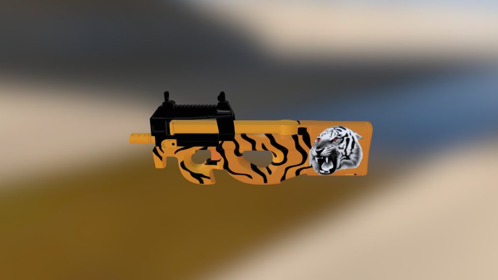 P90 Tigger - 3D model by kazlenochek [e199f89] - Sketchfab