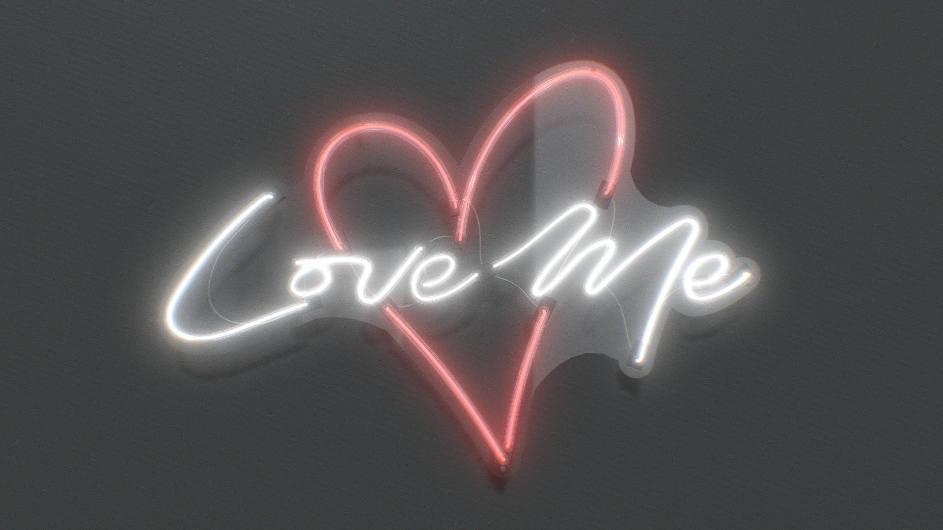 Love Me - Neon Sign - Buy Royalty Free 3D model by NEONPLEX [e19aa80 ...